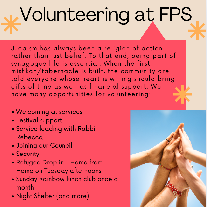 Volunteering - Finchley Progressive SynagogueFinchley Progressive Synagogue